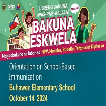 Bakuna-Eskwela-Orientation PPT-Launching SMES (1 ...