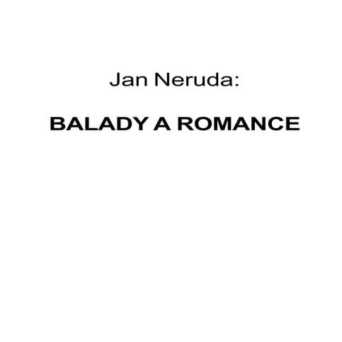 Balady a romance | PDF