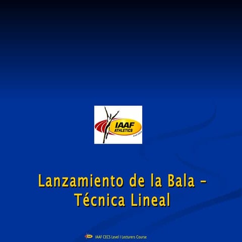 lanzamiento de la bala | PPTX