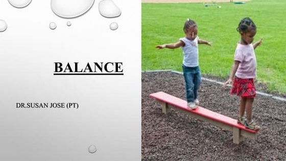 Assessment of balance | PPTX | Physical Therapy | Wellness