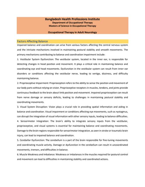 grading activity in occupational therapy | PPTX