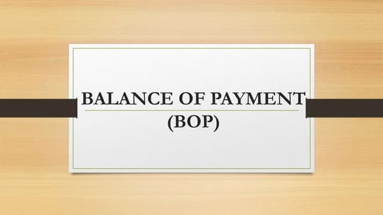 Balance Of Payment | PPTX | Credit Cards | Personal Debt