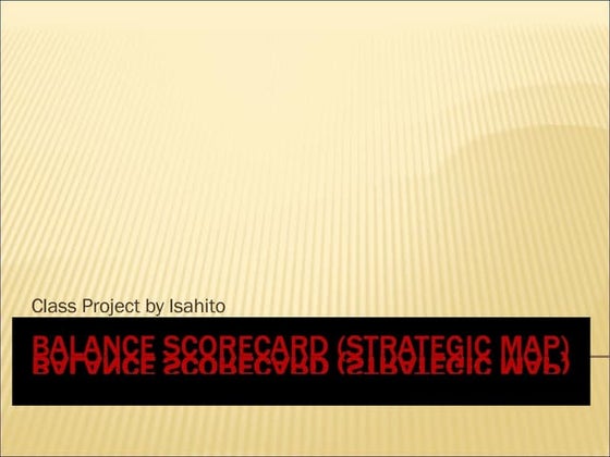 Strategic map bsc | PPTX