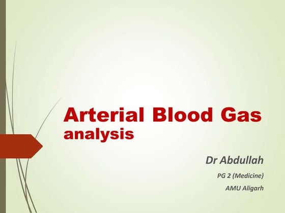 Arterial Blood Gasometry (ABG) - dr. Martha Fitri Alextina Tatodi ...