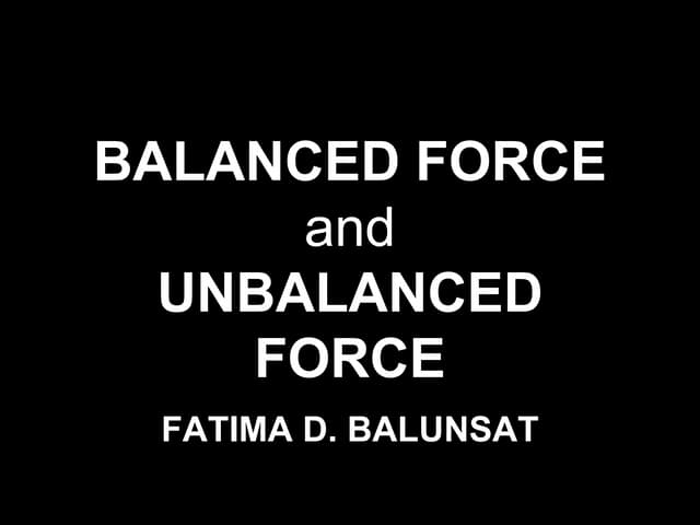 What is a Force? | PPT | Physics | Science