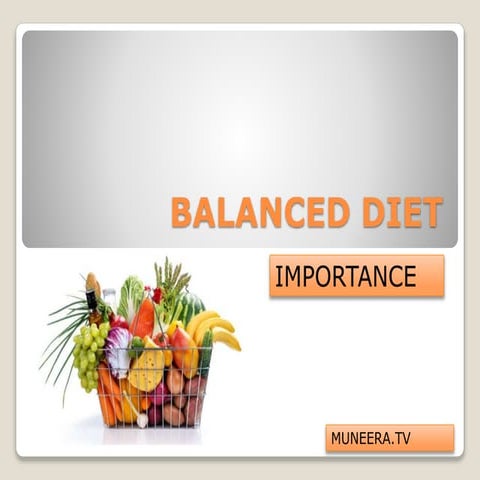 Balanced diet | PPTX