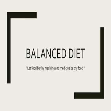 Balanced diet | PPT