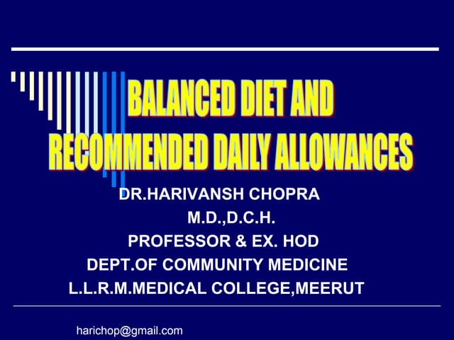 Recommended Dietary Allowances | PDF