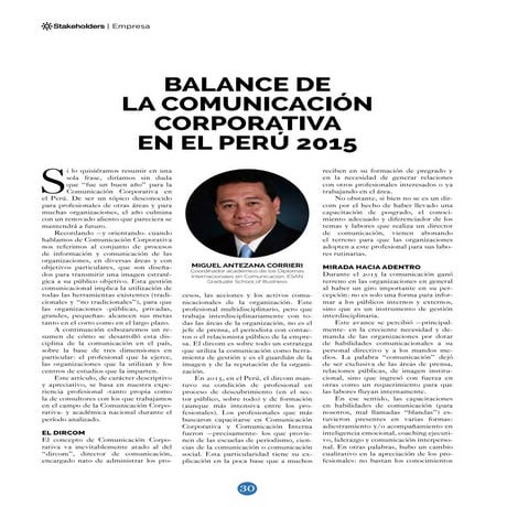 La Importancia de Comunicar - Miguel Antezana | PDF