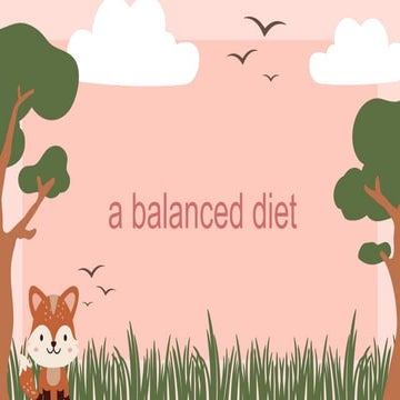 BALANCE DIET SCIENCE PPT. for grade 2 education | PDF