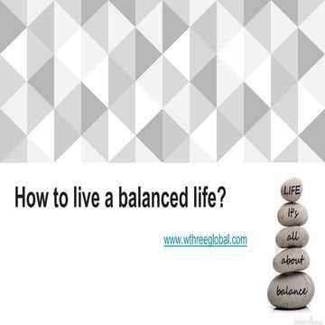 Balanced life | PPTX