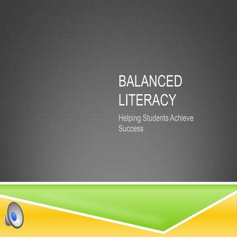 Balanced literacy | PPT | Free Download
