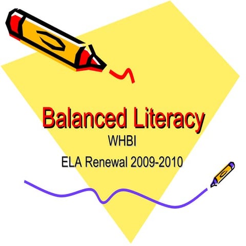 Balanced literacy for school | PPT