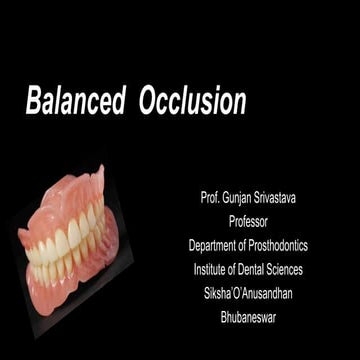 Balanced occlusion | PPTX