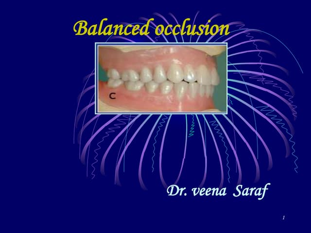 Occlusal equilibration - Kelly | PPTX