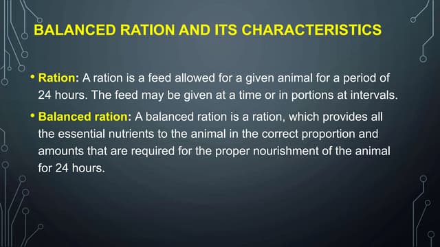 Ration formulation | PPTX