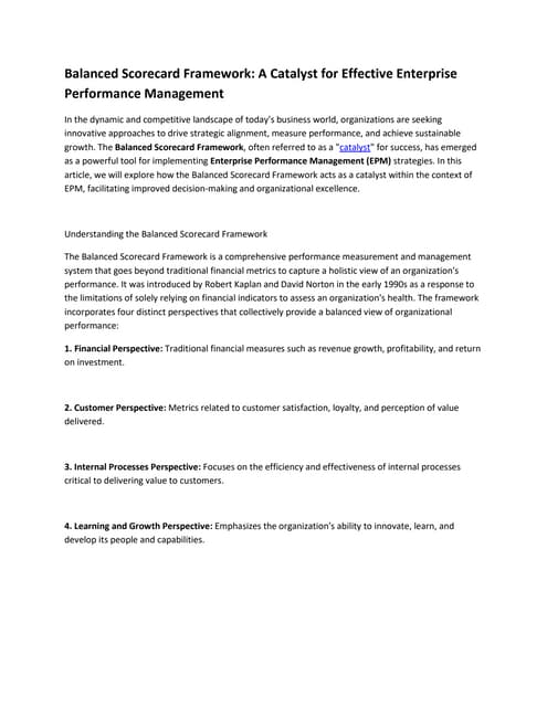 Balanced-scorecard , HR Balanced Scorecard | PPTX