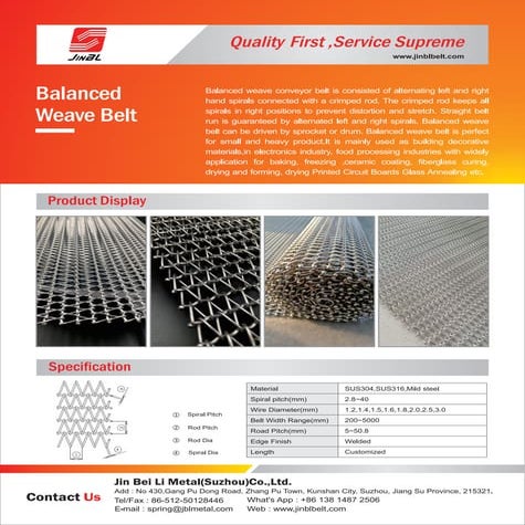 Balanced weave belt | PDF