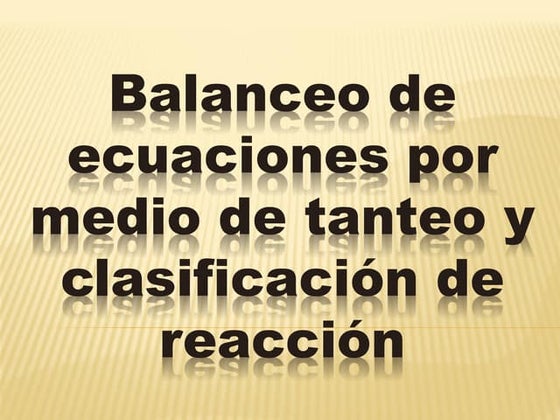 6.3 cambios quimicos | PPT