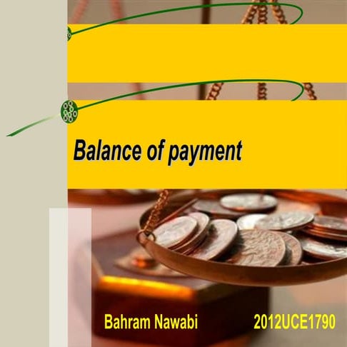 Balance of payments | PPT