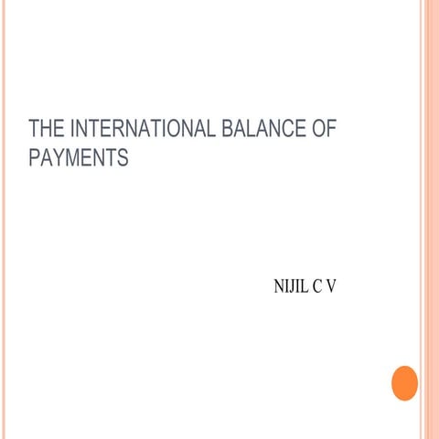 Balance of payments | PPT