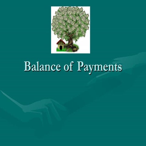 Project of eop (balance of payment) | DOCX