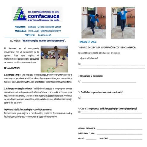 Balanceo simple y balanceo con desplazamiento | DOCX