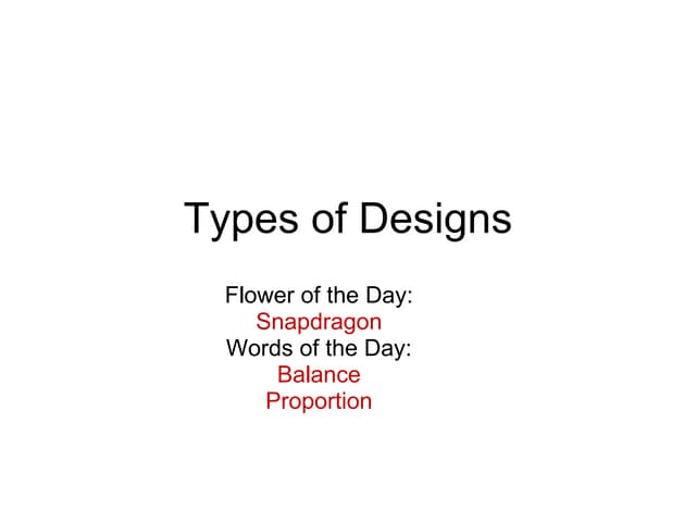 Elements and principles of design in flower arrangement | PPTX