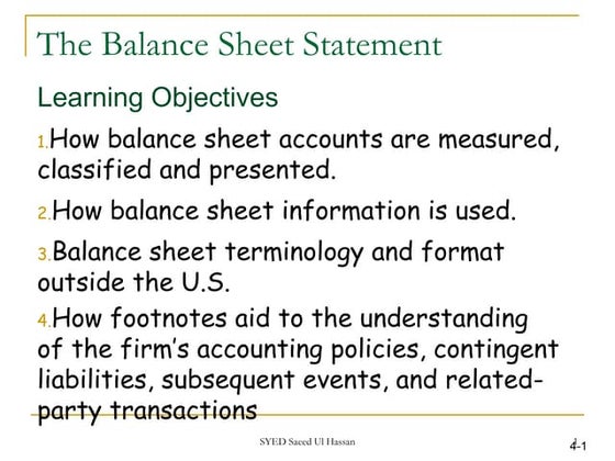 Balance Sheet Matters for Business Growth | PPTX