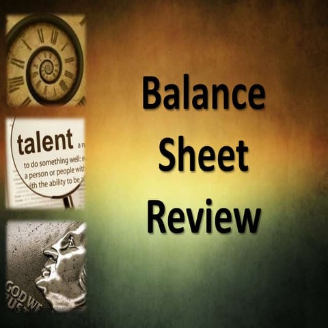 Balance Sheet Review | PPTX