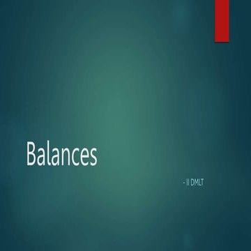 Weighing Balances | PPTX