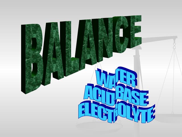 Water balance ppt | PPTX