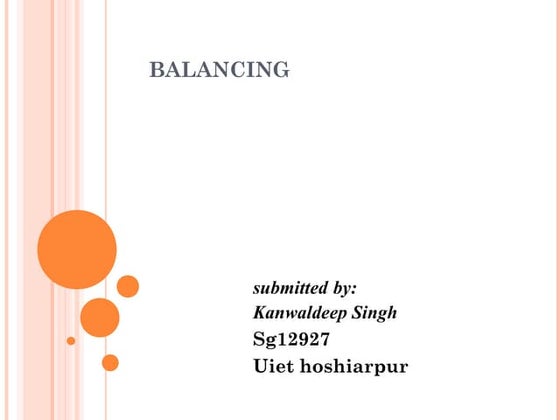 Balancing requirement according to iso 1940 | PPTX | Business ...