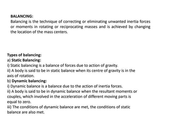 Balancing requirement according to iso 1940 | PPTX | Business ...