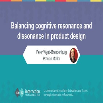Balancing cognitive resonance and dissonance in product design | PDF
