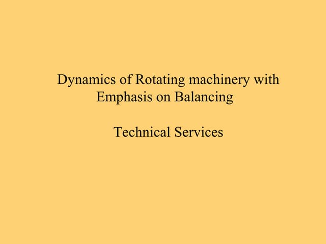 Balancing requirement according to iso 1940