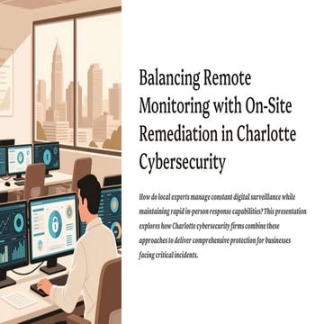 How Do Cybersecurity Charlotte, NC Firms Balance Remote Monitoring with ...