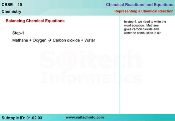 Balancing Chemical Equations | DOC