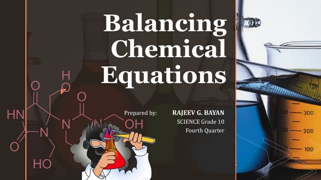 Taller Balanceo de Ecuaciones | PDF | Chemistry | Science
