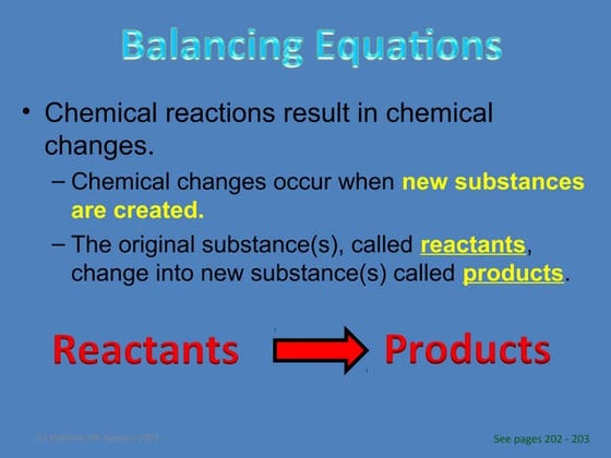 Balancing chemical equation | PPTX