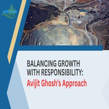 Balancing Growth with Responsibility: Avijit Ghosh’s Approach | PDF