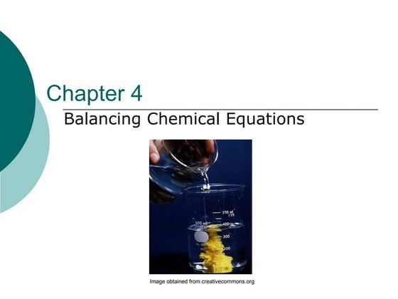 Balancing Chemical Equations | PPT