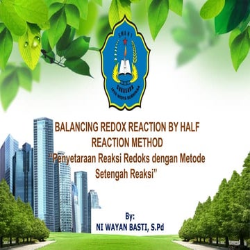 Balancing Redox Reaction Half Reaction Method.pptx