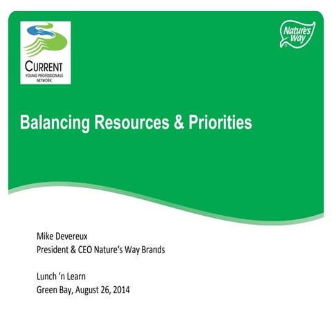 Balancing Resources and Priorities | PDF | Business Administration ...