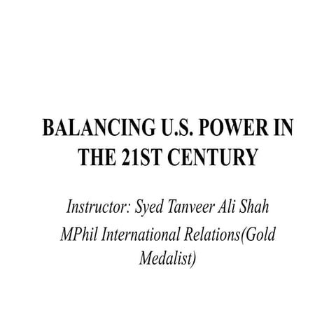 BALANCING US Power in the region of Pacific .pptx