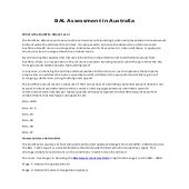 Bal assessment in australia