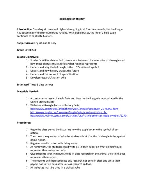 Eagles and their environment | PDF