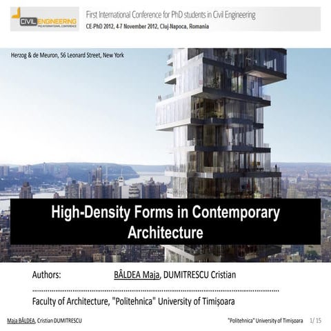 high density forms in contemporary architecture | PDF