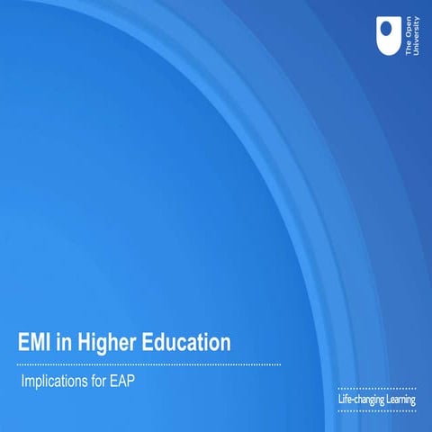 EMI in Higher Education | PPTX
