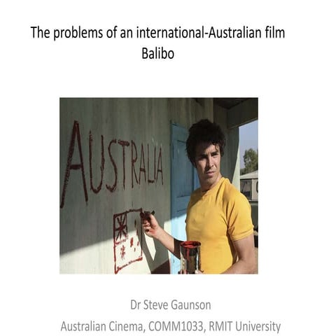 Balibo: International-Australian Film | PPT